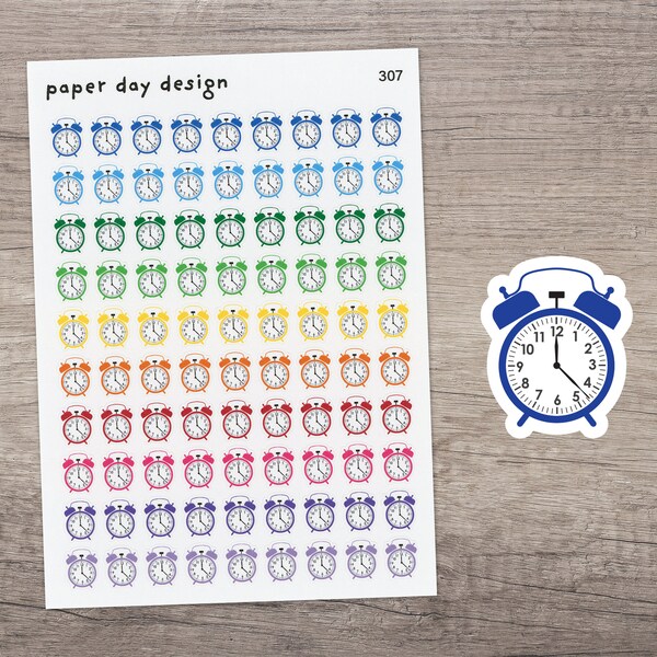 Alarm Clock Stickers - Etsy