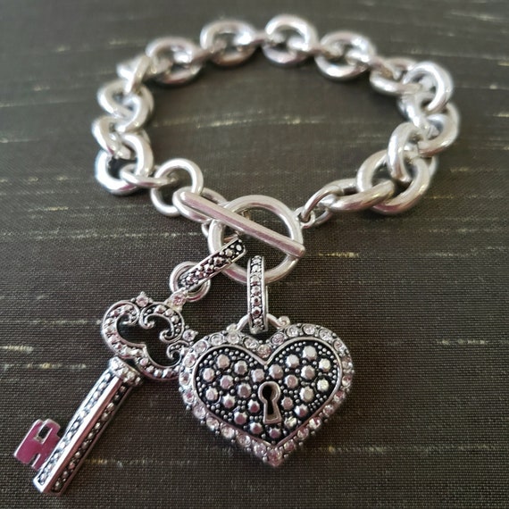 Vintage lock key heart - Gem