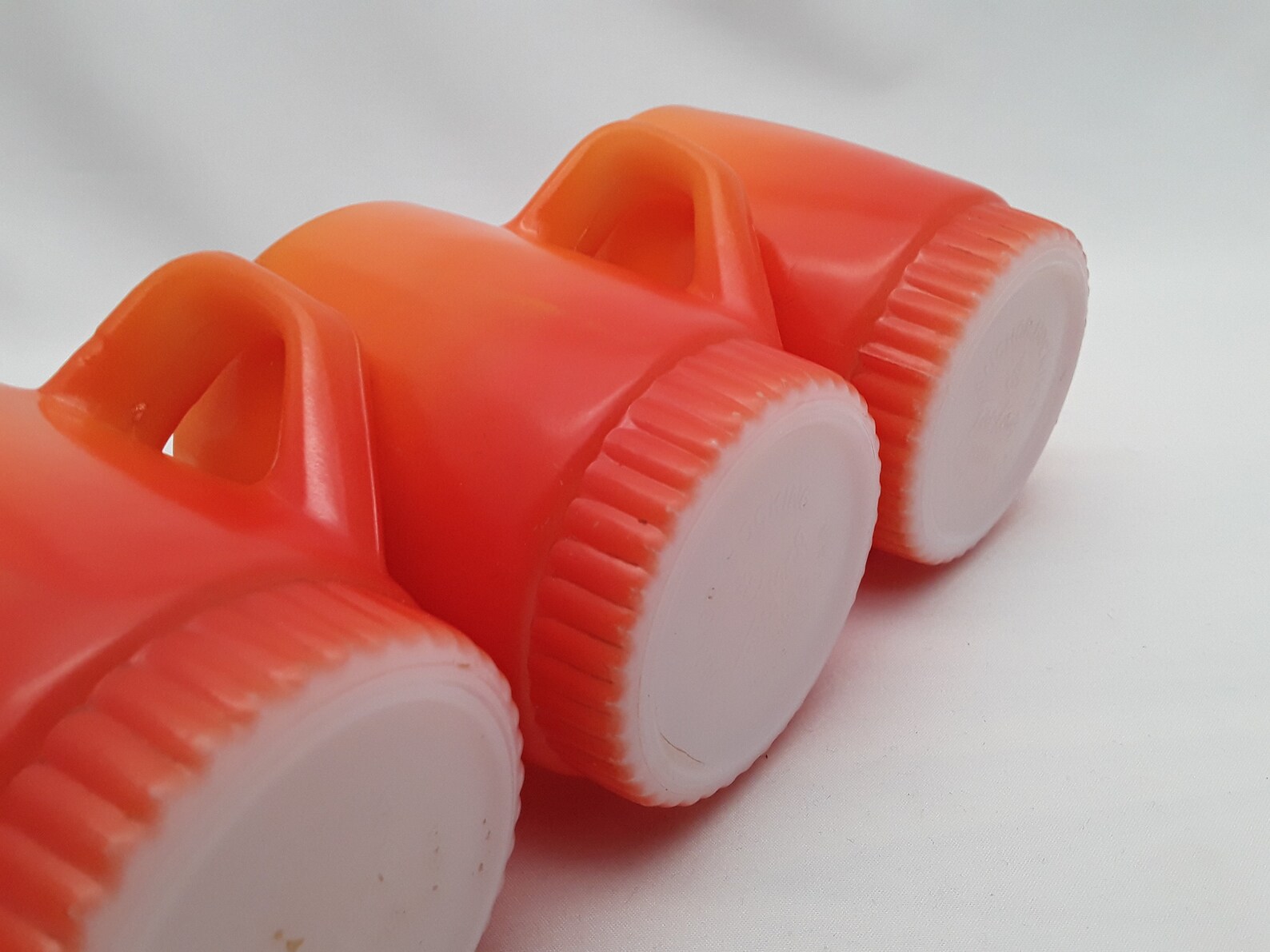 Six Vintage Orange Fire King Mugs - Etsy