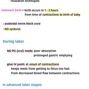 Labor and Delivery Medications, Labor Pain Management, Maternal Nursing ...