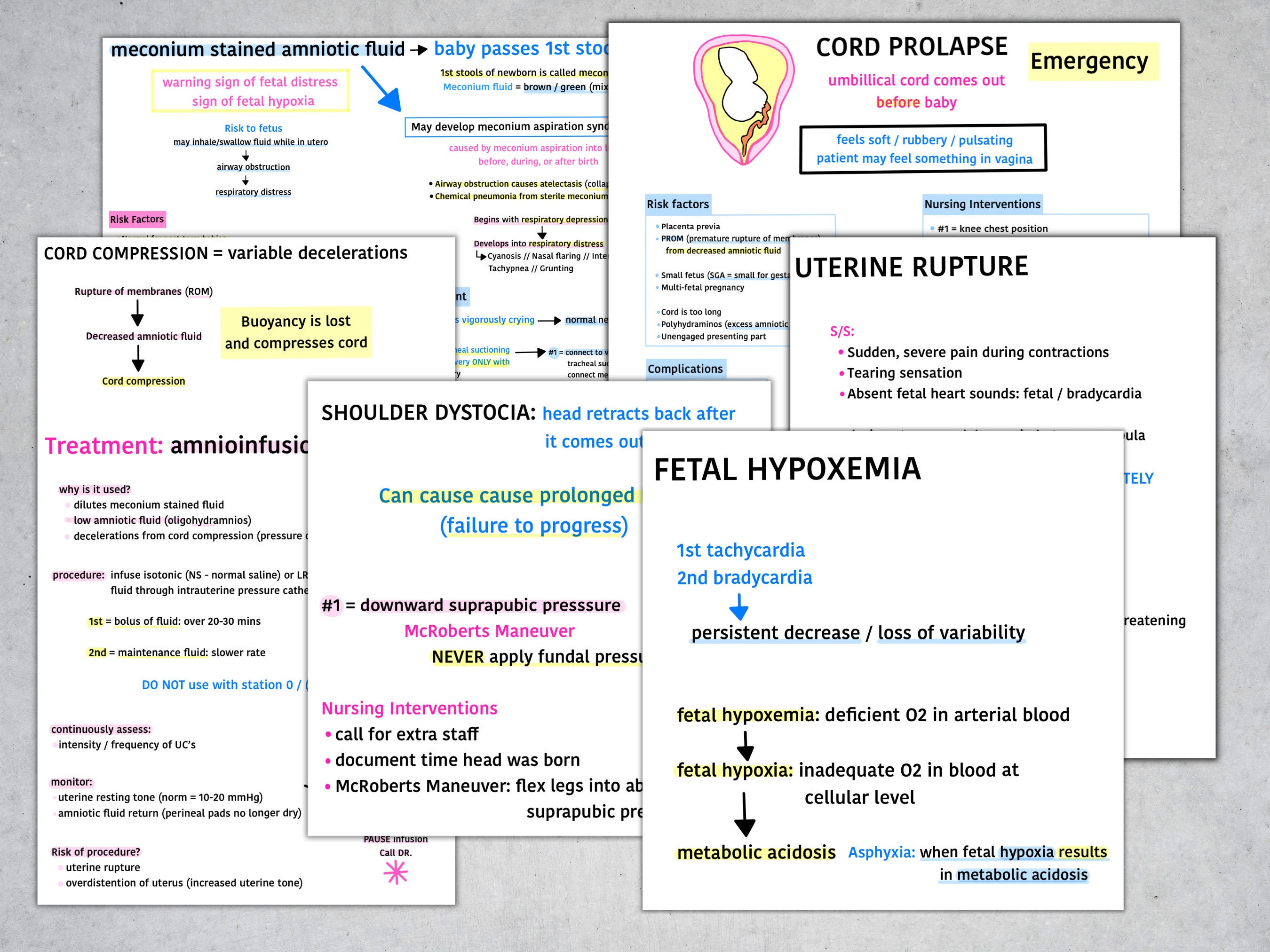 Ob Maternity Nursing Study Guide BUNDLE, Labor and Delivery Nursing ...
