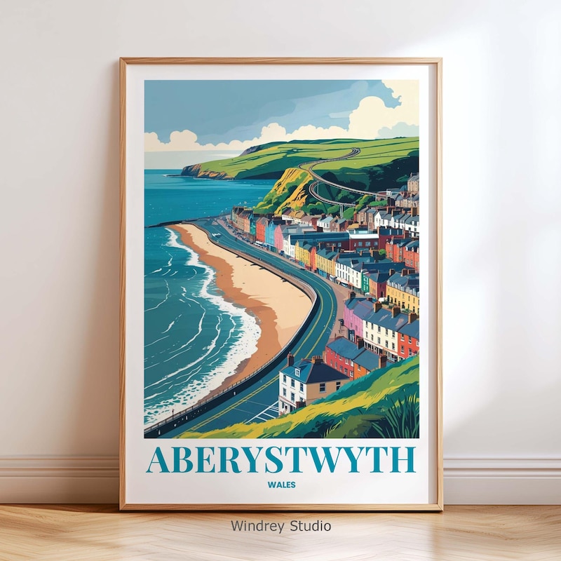 Welsh Aberystwyth Print - Etsy