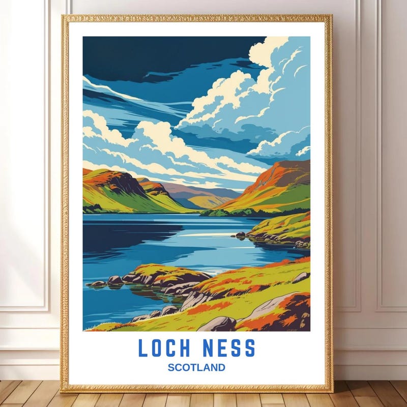 Loch Ness Poster - Etsy