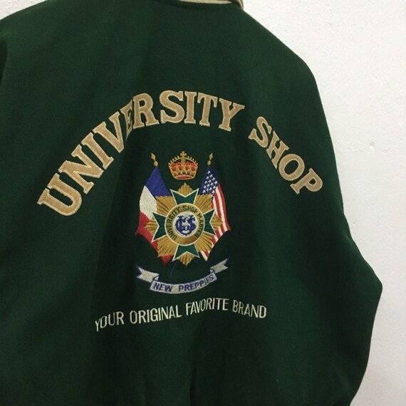 Rare Vintage University Shop All Logo Embroidery Vars… - Gem
