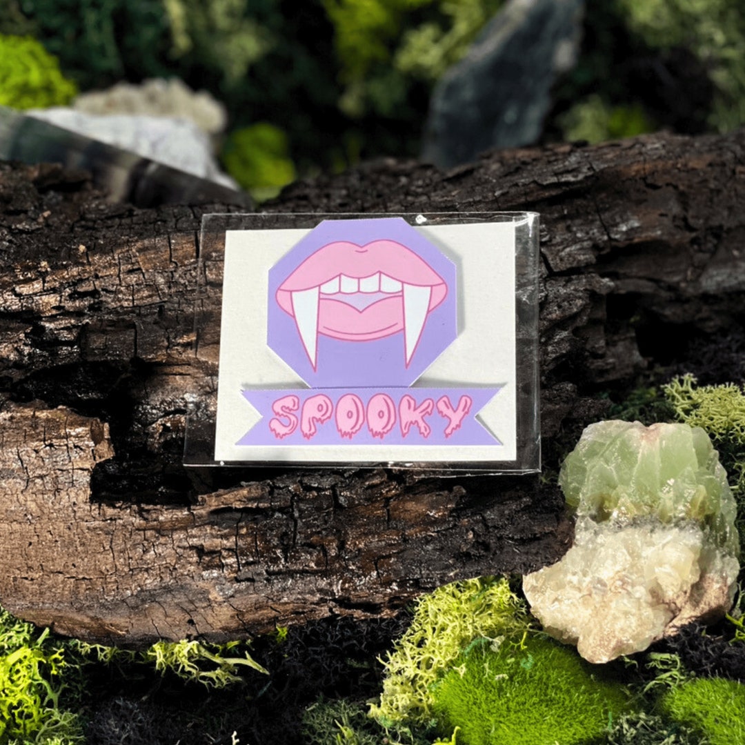 Spooky Fangs Pastel Sticker Pack - Etsy