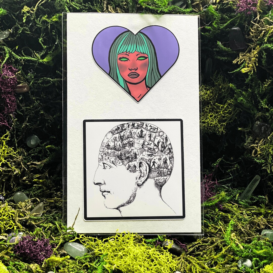 Heart Mind Map Sticker Set - Etsy