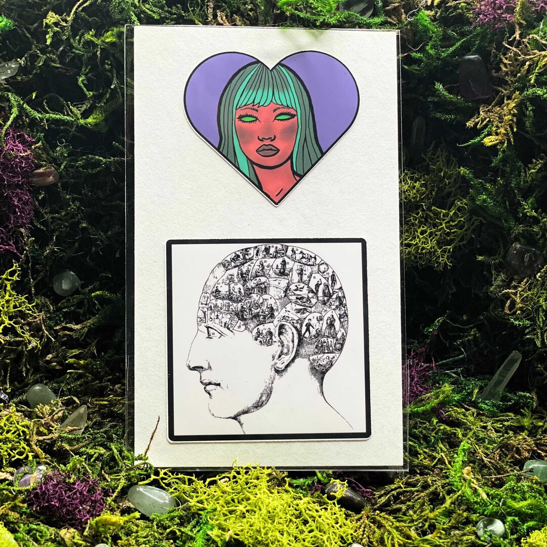 Heart Mind Map Sticker Set - Etsy