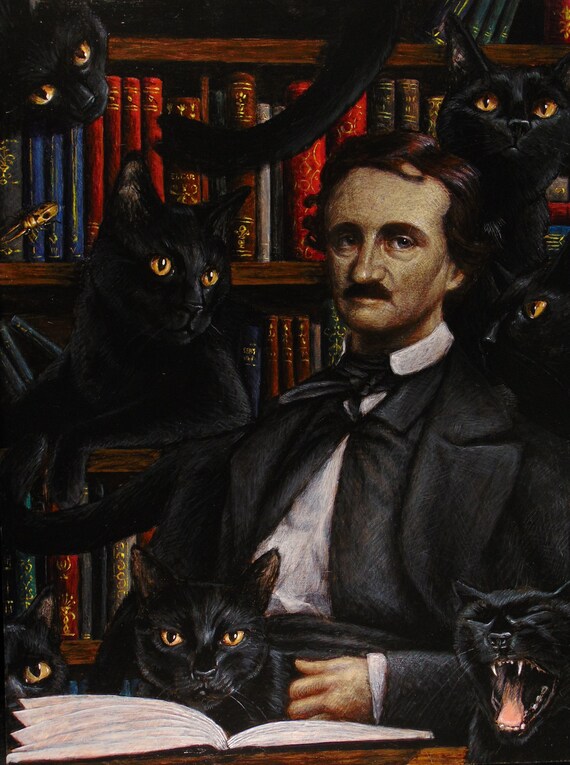 Poe's Library | Etsy