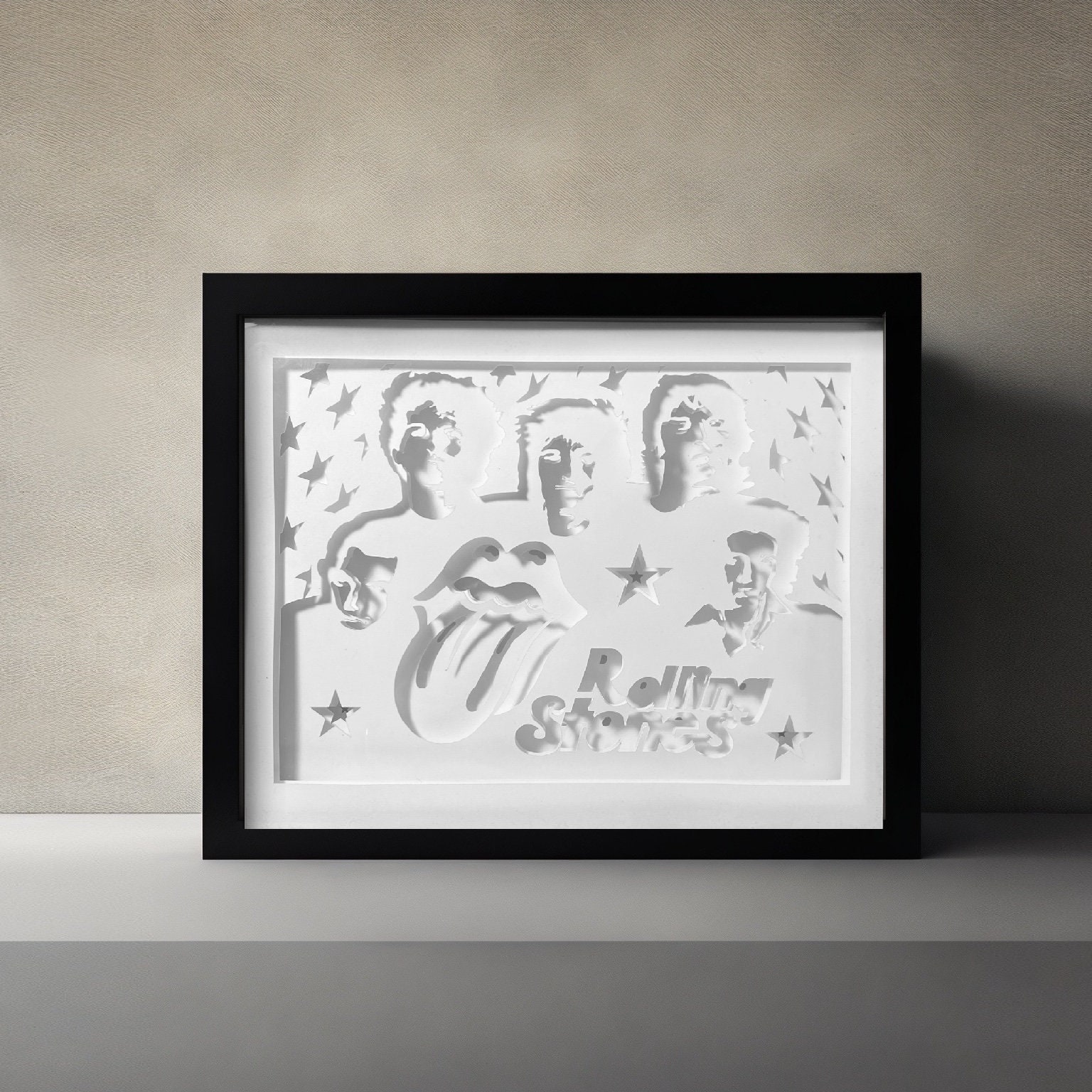 Rolling Stones Lightbox, Rolling Stones Shadowbox, Rock Lightbox ...