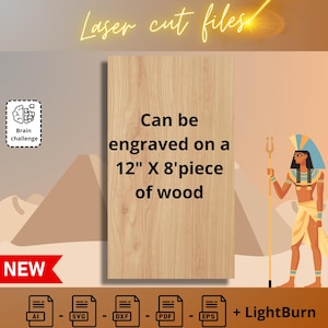 Escape the Pyramid - Laser Cut Wooden Puzzle Game Digital File - Etsy