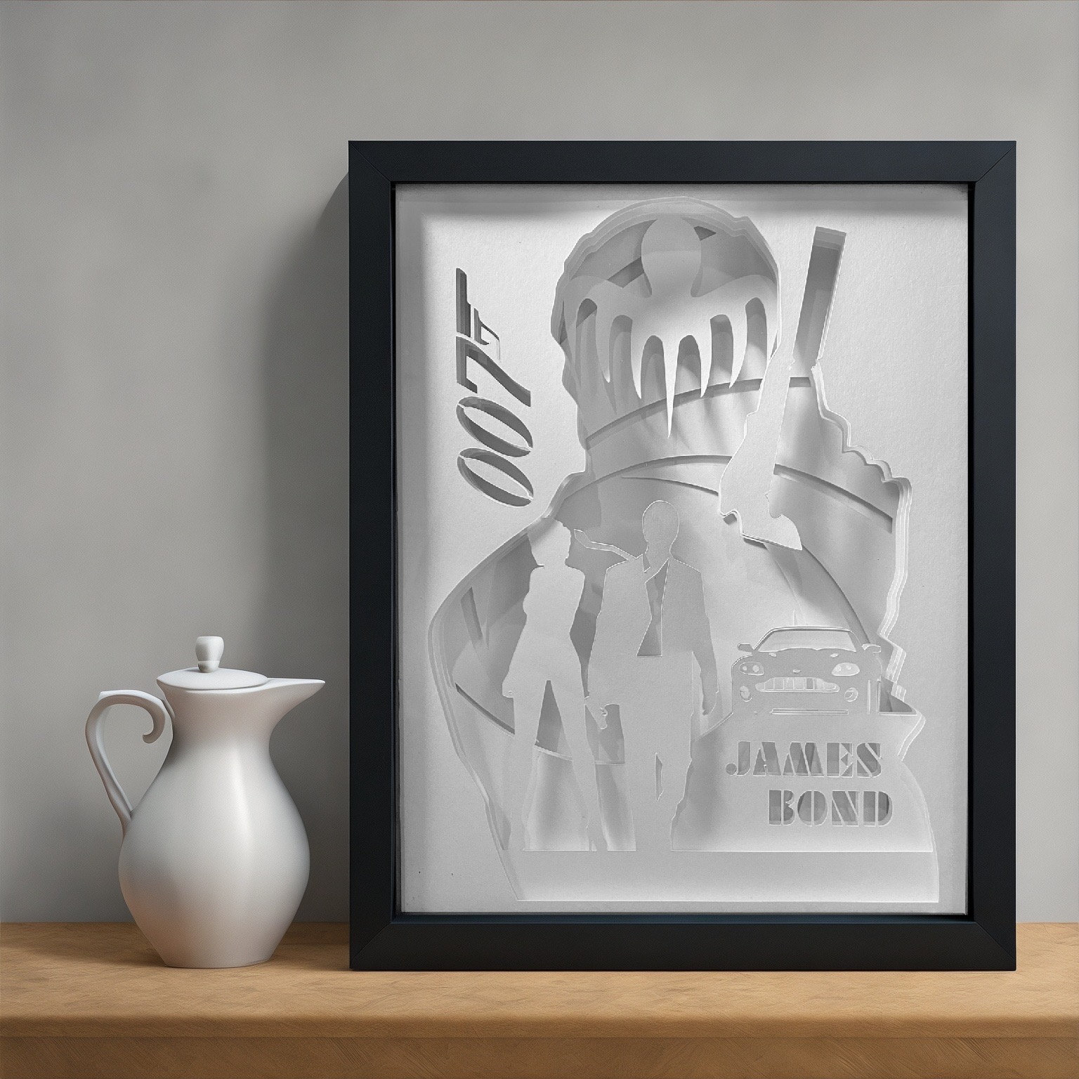 James Bond Lightbox. James Bond Shadowbox, James Bond Light Box, James ...