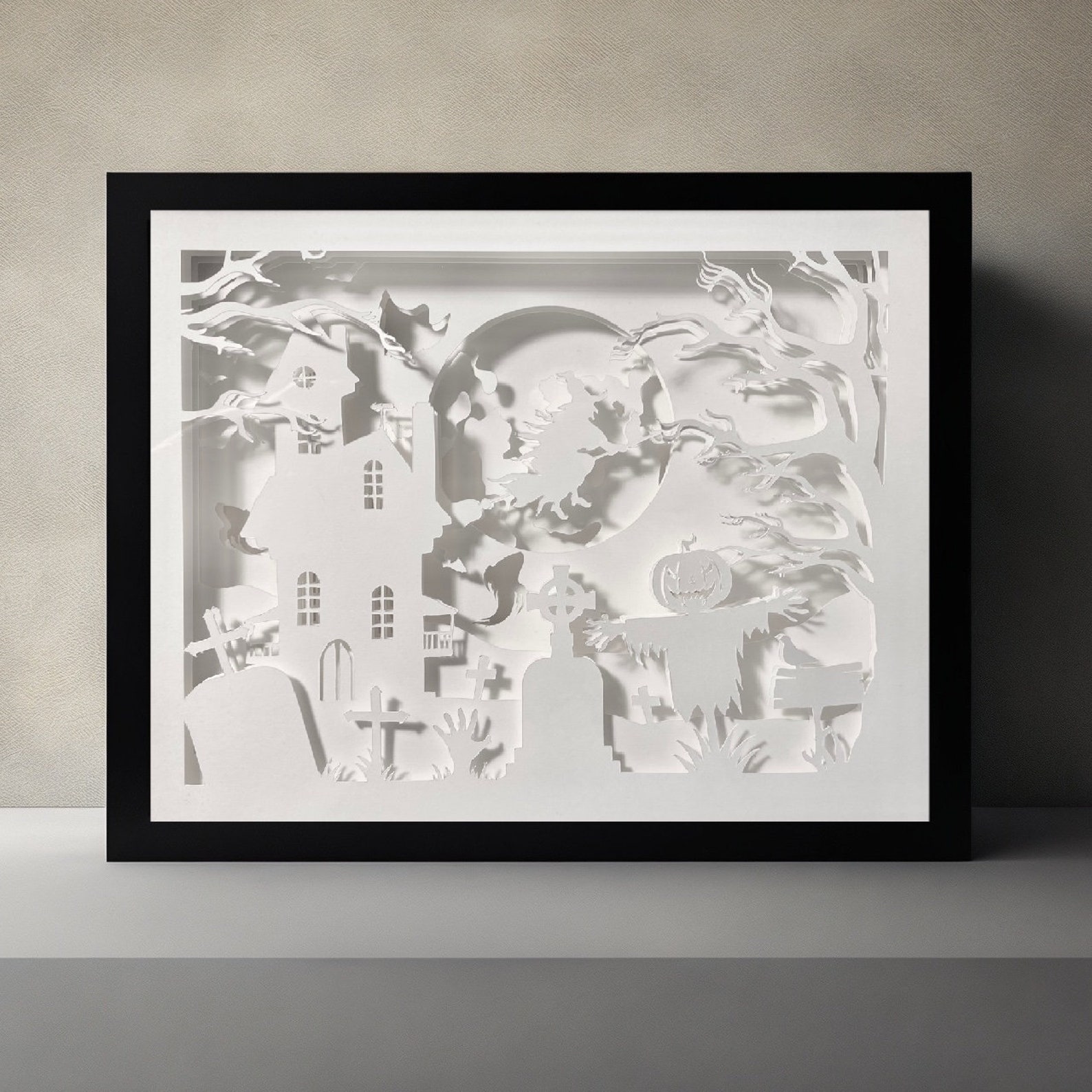 Halloween Lightbox, Halloween Svg, Halloween Shadowbox, Halloween ...