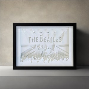 The Beatles Lightbox, the Beatles Shadowbox, Beatles Decoration ...