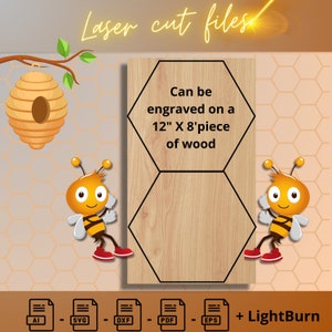 Beehivepuzzle - Laser Cut Wooden Puzzle Game Digital File - Etsy