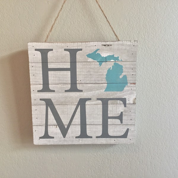 Michigan Home Sign - Etsy