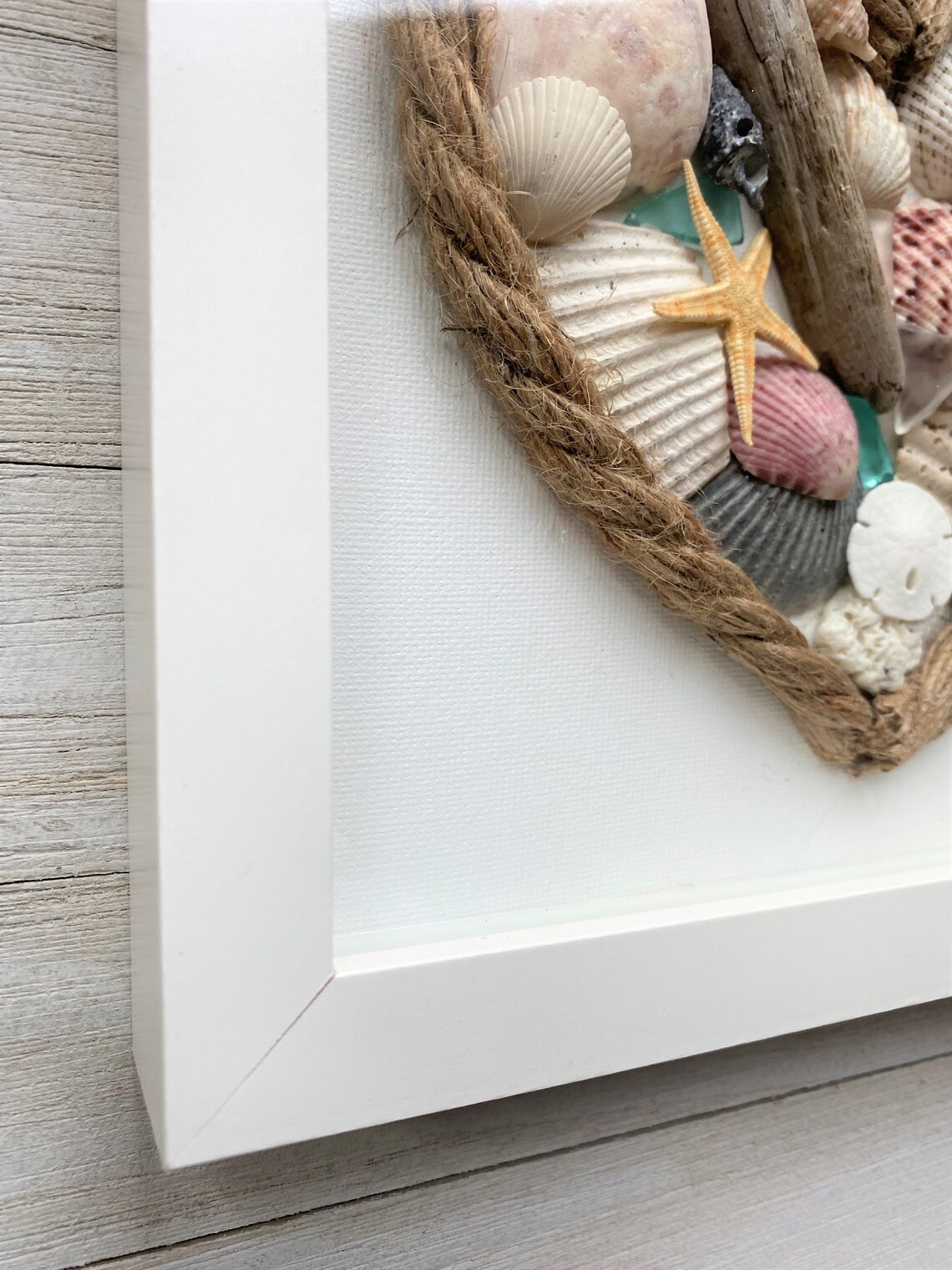 Shell Art Shell Heart Art Shell Wall Art Coastal Shell | Etsy