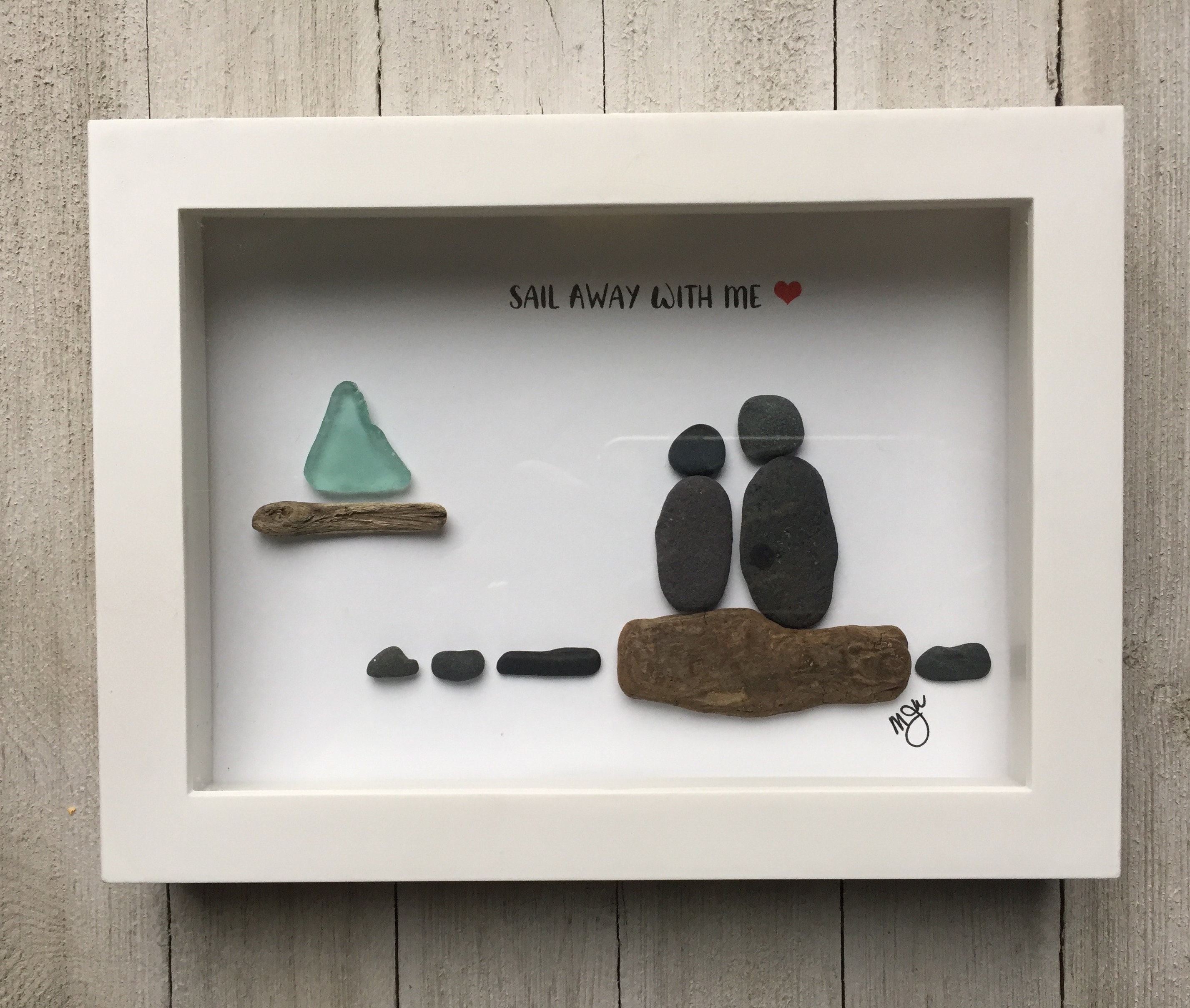Pebble Art Love Pebble Art Couple Pebble Art Engagement - Etsy