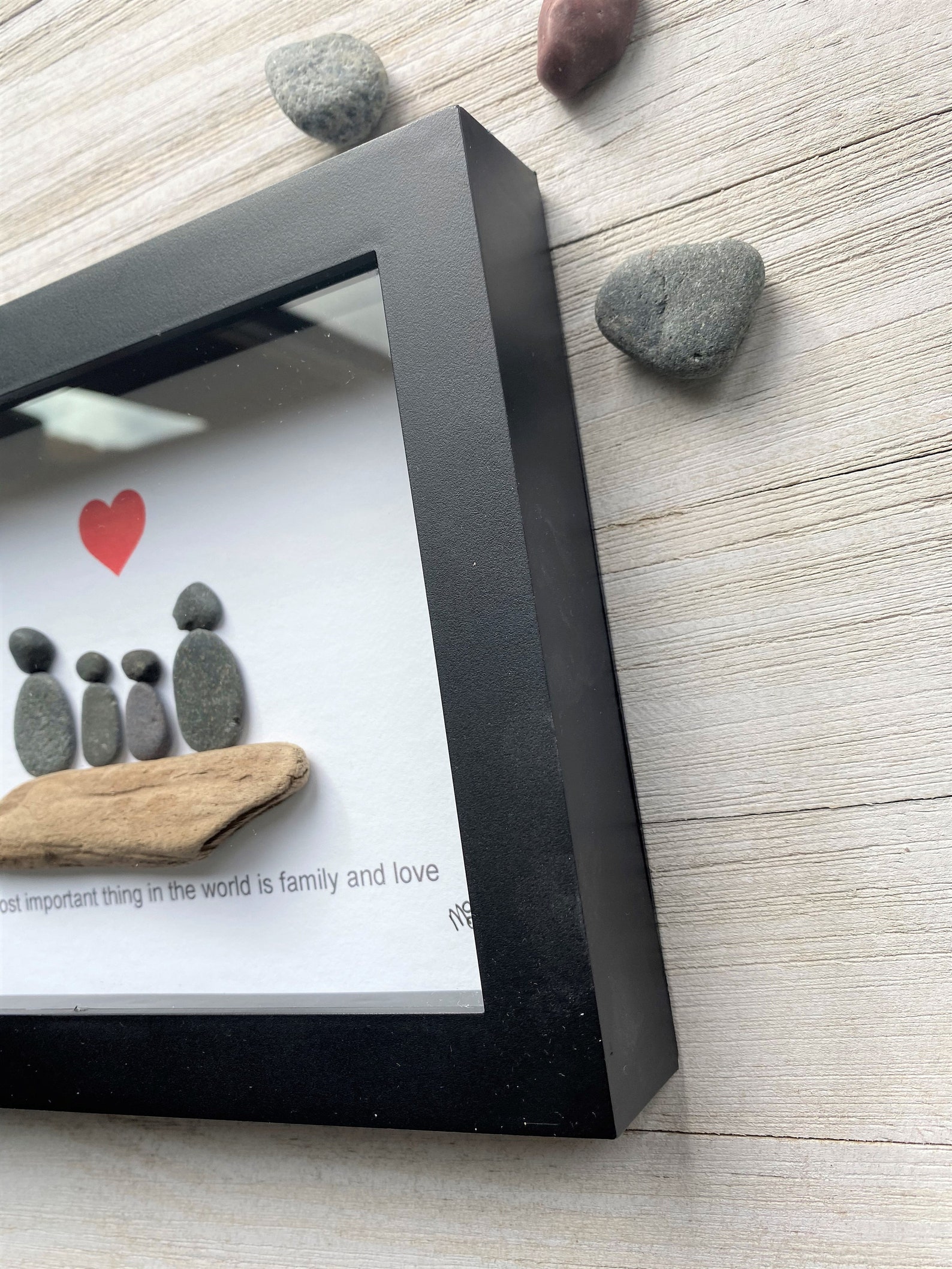 Pebble Art Family, Customized Pebble Art Family, Family Customized - Etsy