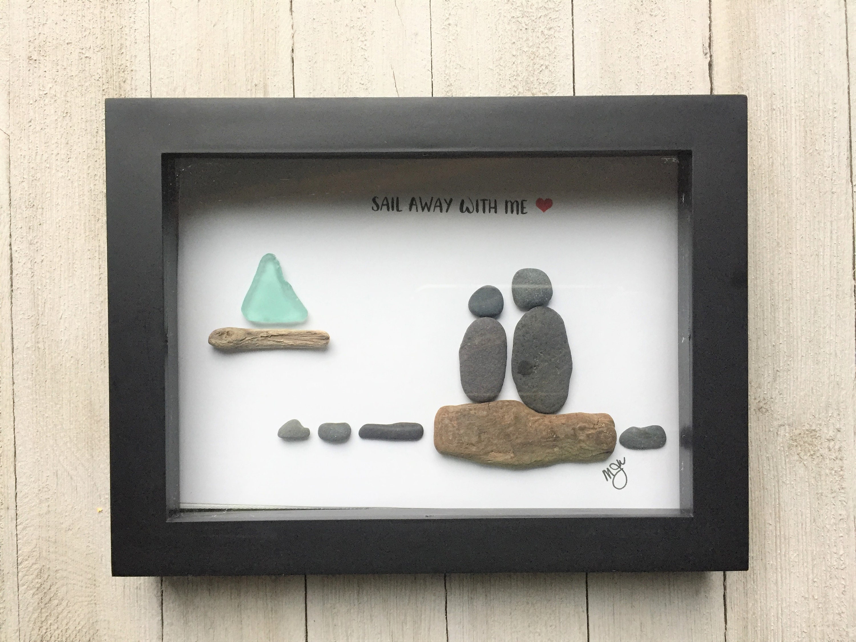 Pebble Art Love Pebble Art Couple Pebble Art Engagement - Etsy