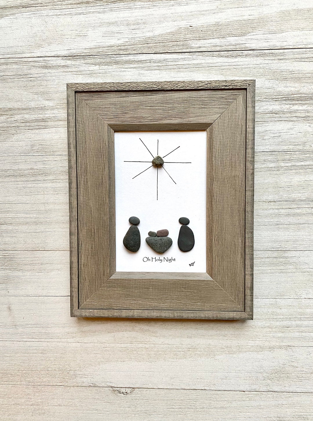 Nativity, Pebble Art Nativity, Pebble Art Christmas, Pebble Art Jesus ...