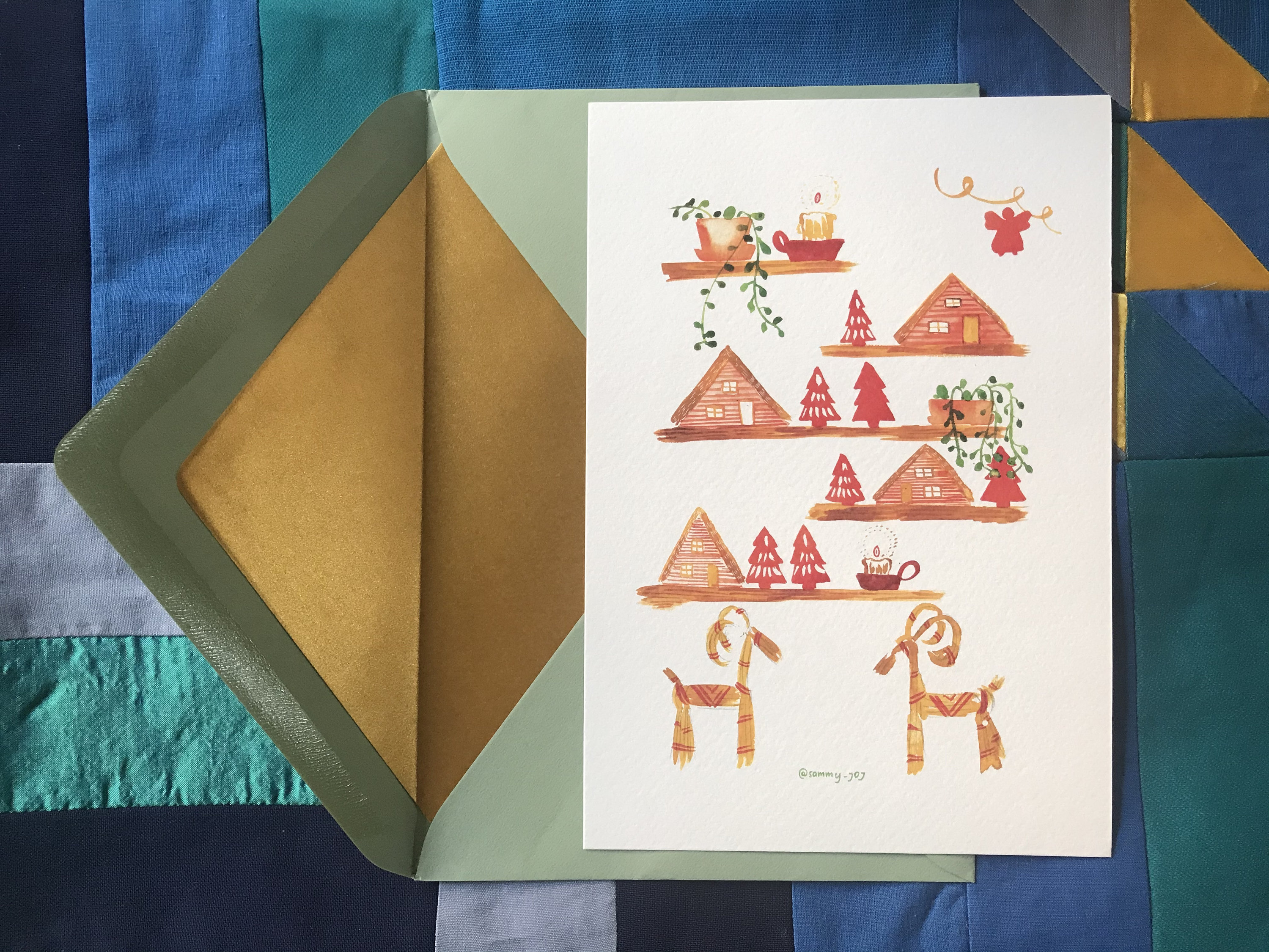 Cartolina Natalizia Formato A5 Natale in Scandinavia - Etsy UK