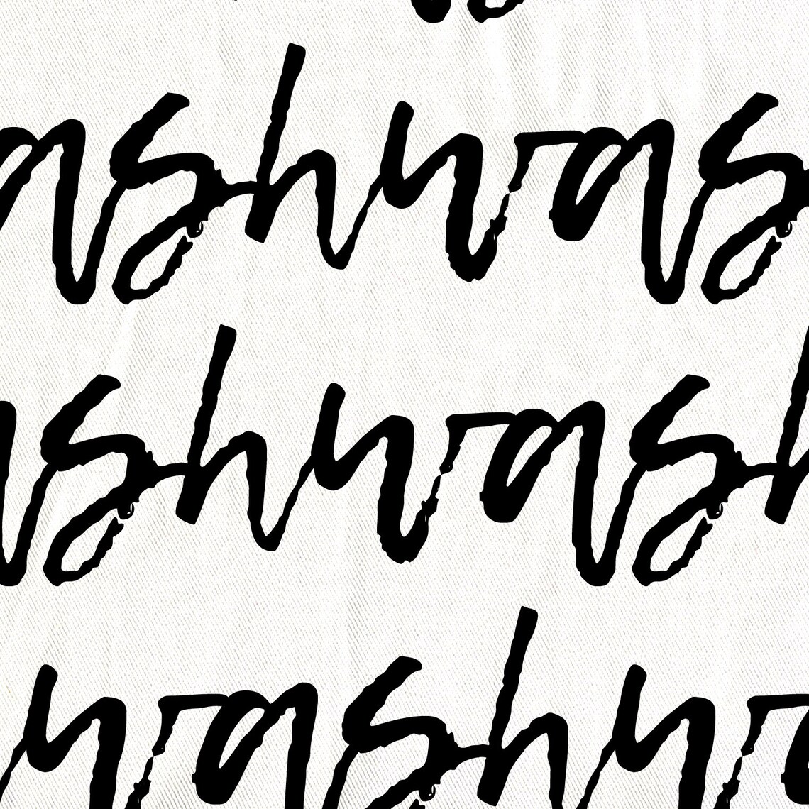 Cursive Text wash Typographic Caligraphy Stripes - Etsy