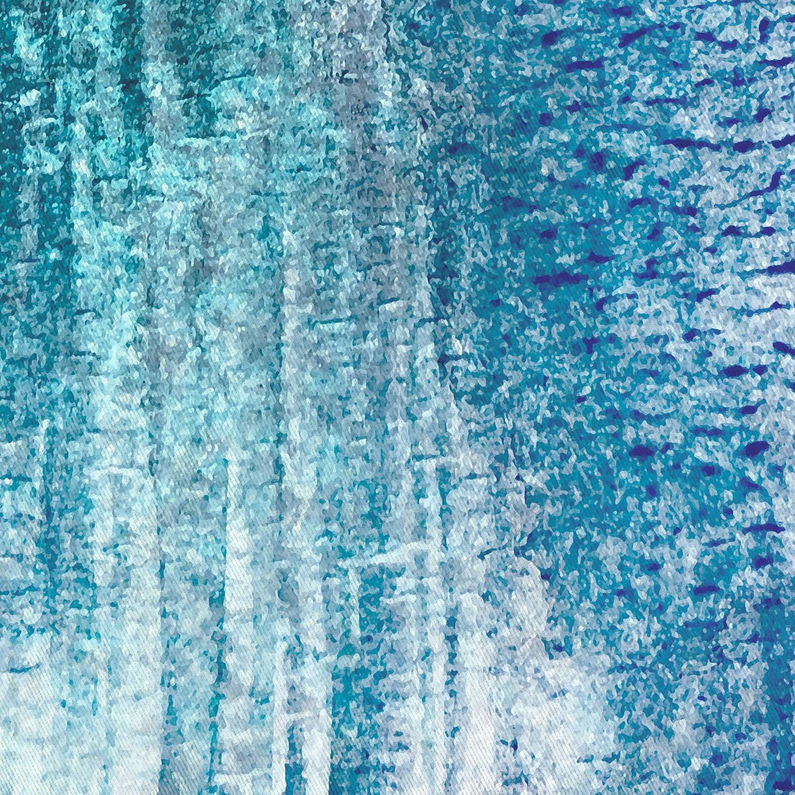 Aqua Blue / Turquoise Watercolor Fabric Shower Curtain for - Etsy