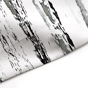 Black and White Vertical Ink Lines Shower Curtain - Etsy