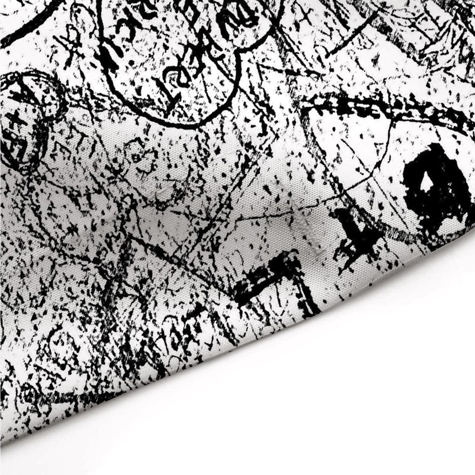 Lovers' Graffiti Fun / Emo Urban Design Shower Curtain - Black & White ...