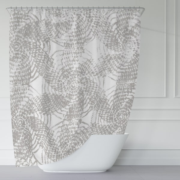 Grey Shower Curtain - Etsy