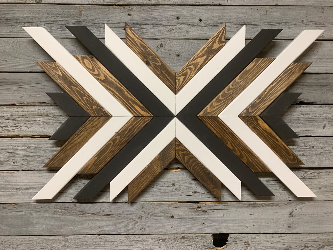 Geometric Wood Wall Art Wood Wall Art Wood Wall Decor Home - Etsy