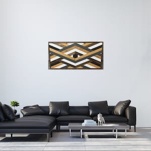 Eye of the Beholder, Geometric Wood Wall Art, Wood Wall Art, Wood Wall ...