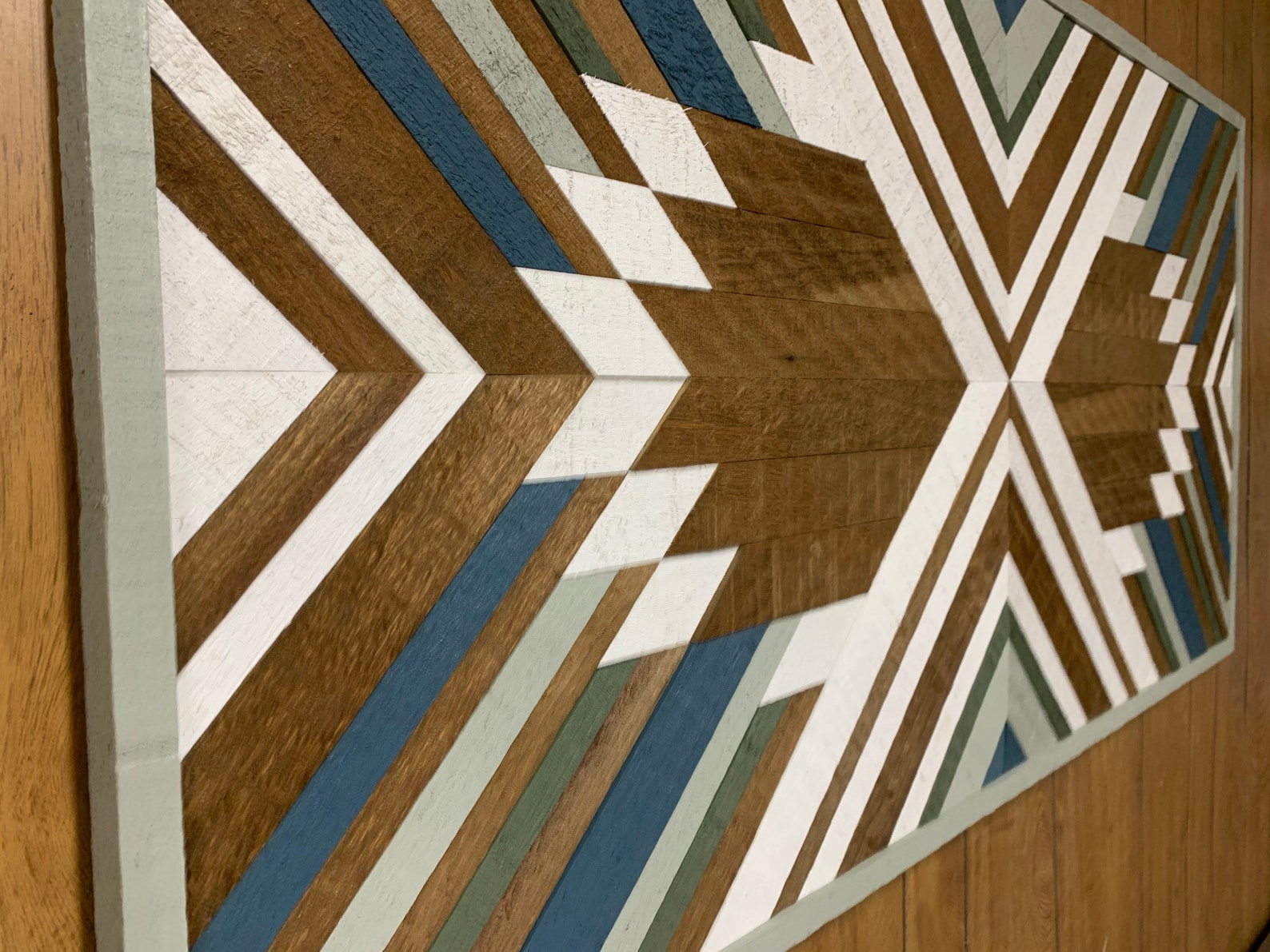 Seminole Native Wood Wall Art Geometric Wood Wall Art | Etsy