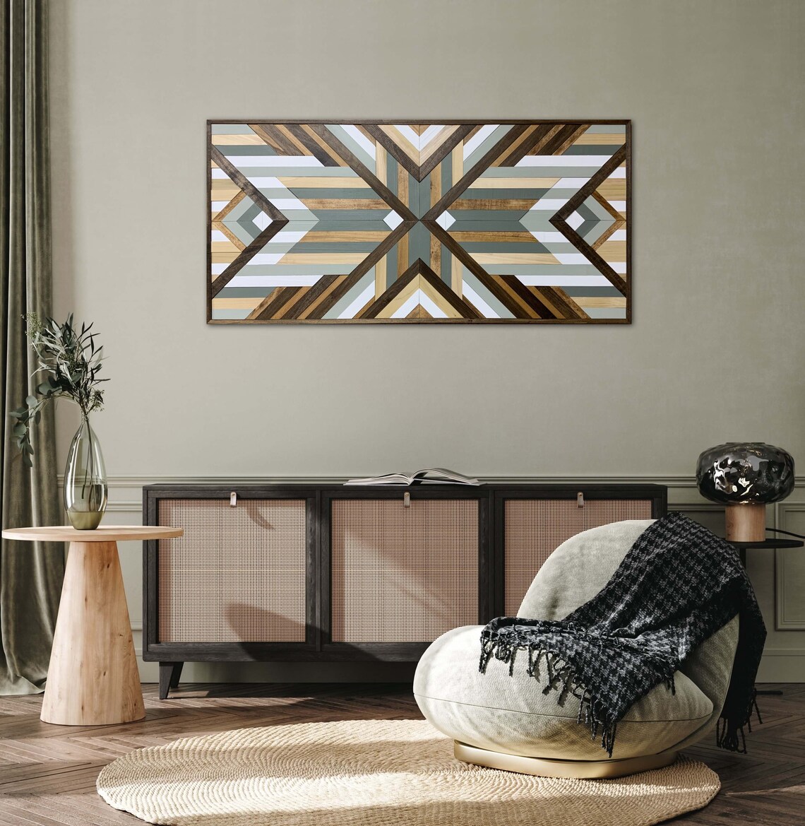 Geometric Wood Wall Art Wood Wall Art Home Decor Wall - Etsy