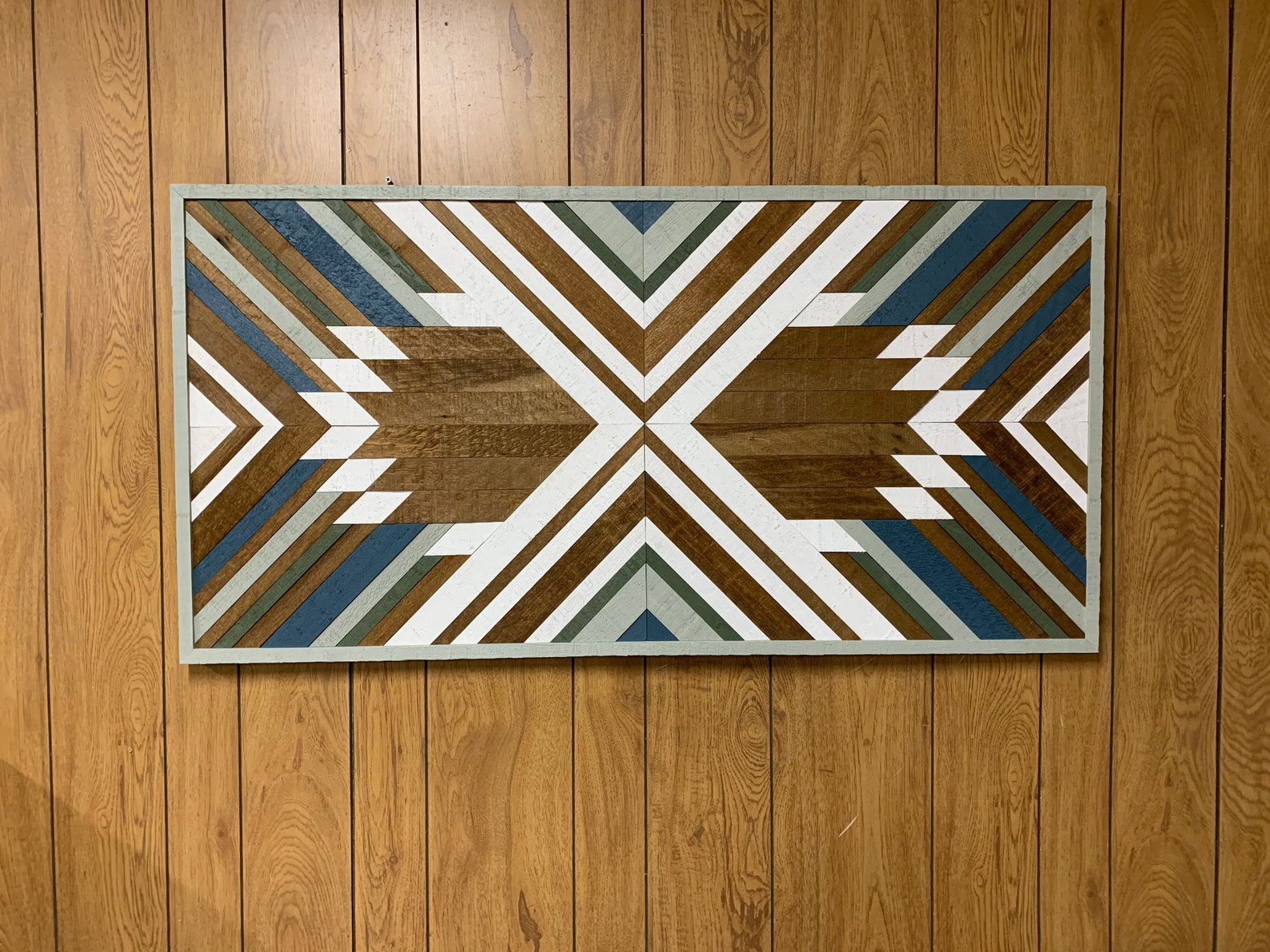 Seminole Native Wood Wall Art Geometric Wood Wall Art | Etsy