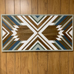 Seminole Native, Wood Wall Art, Geometric Wood Wall Art, Native ...