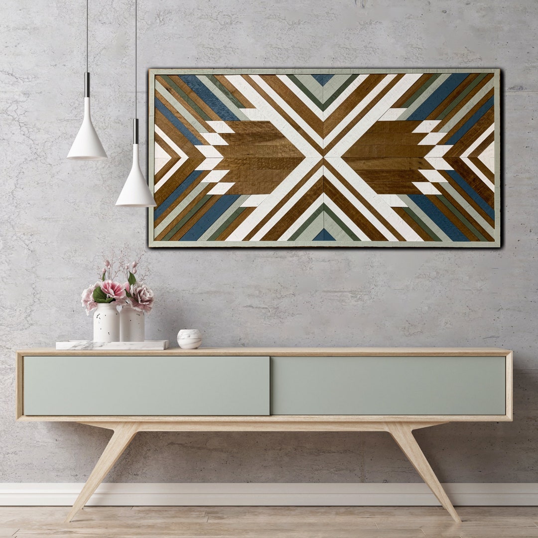 Seminole Native, Wood Wall Art, Geometric Wood Wall Art, Native ...