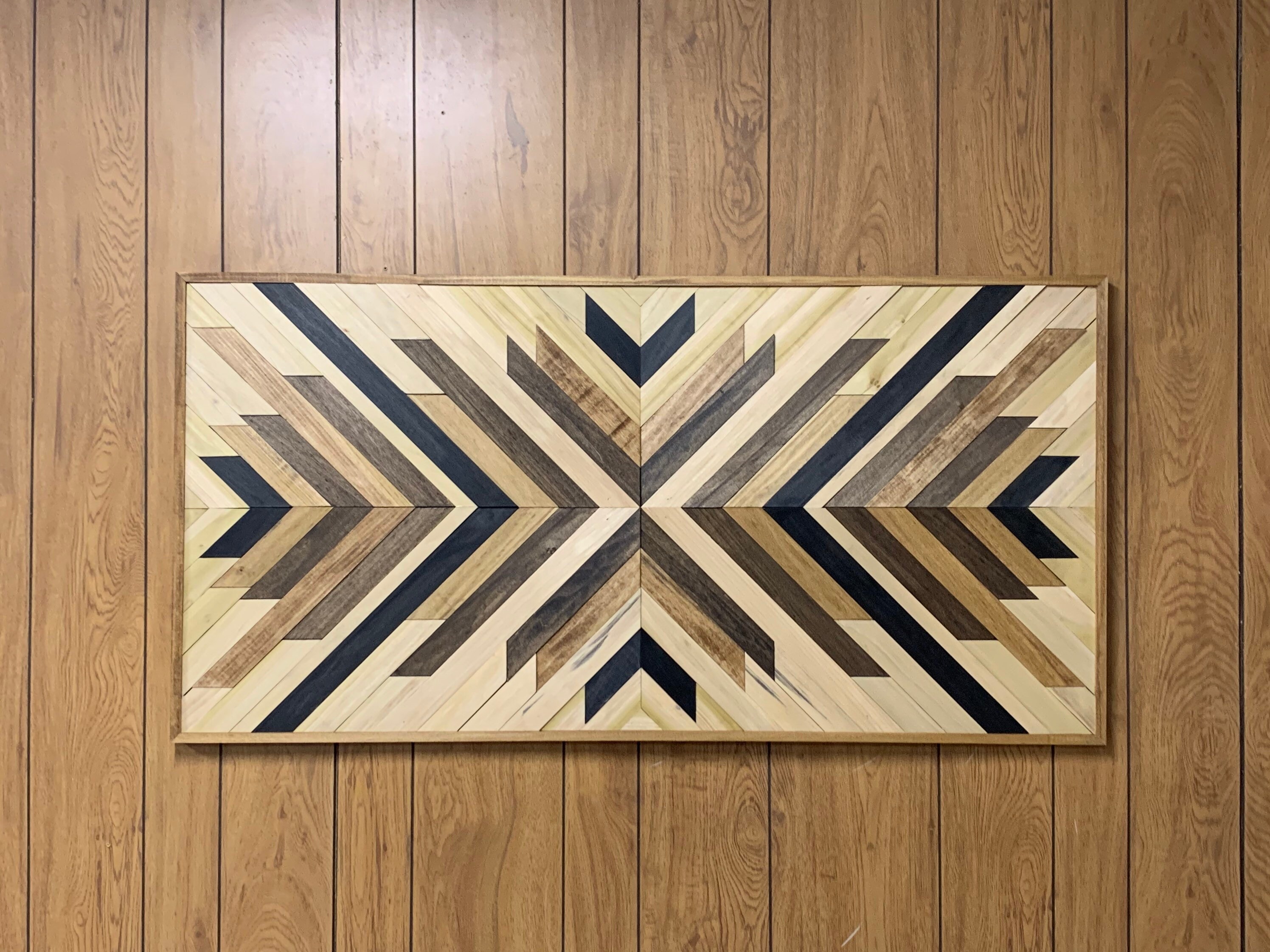 Geometric Wood Wall Art Wood Wall Art Home Decor Wood Wall - Etsy