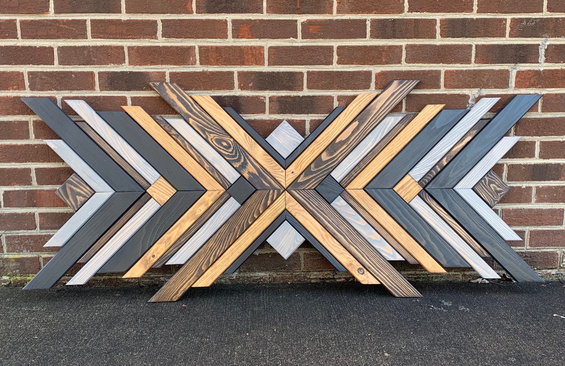 Geometric Wood Wall Art Wall Art Wood Wall Art Home Decor - Etsy