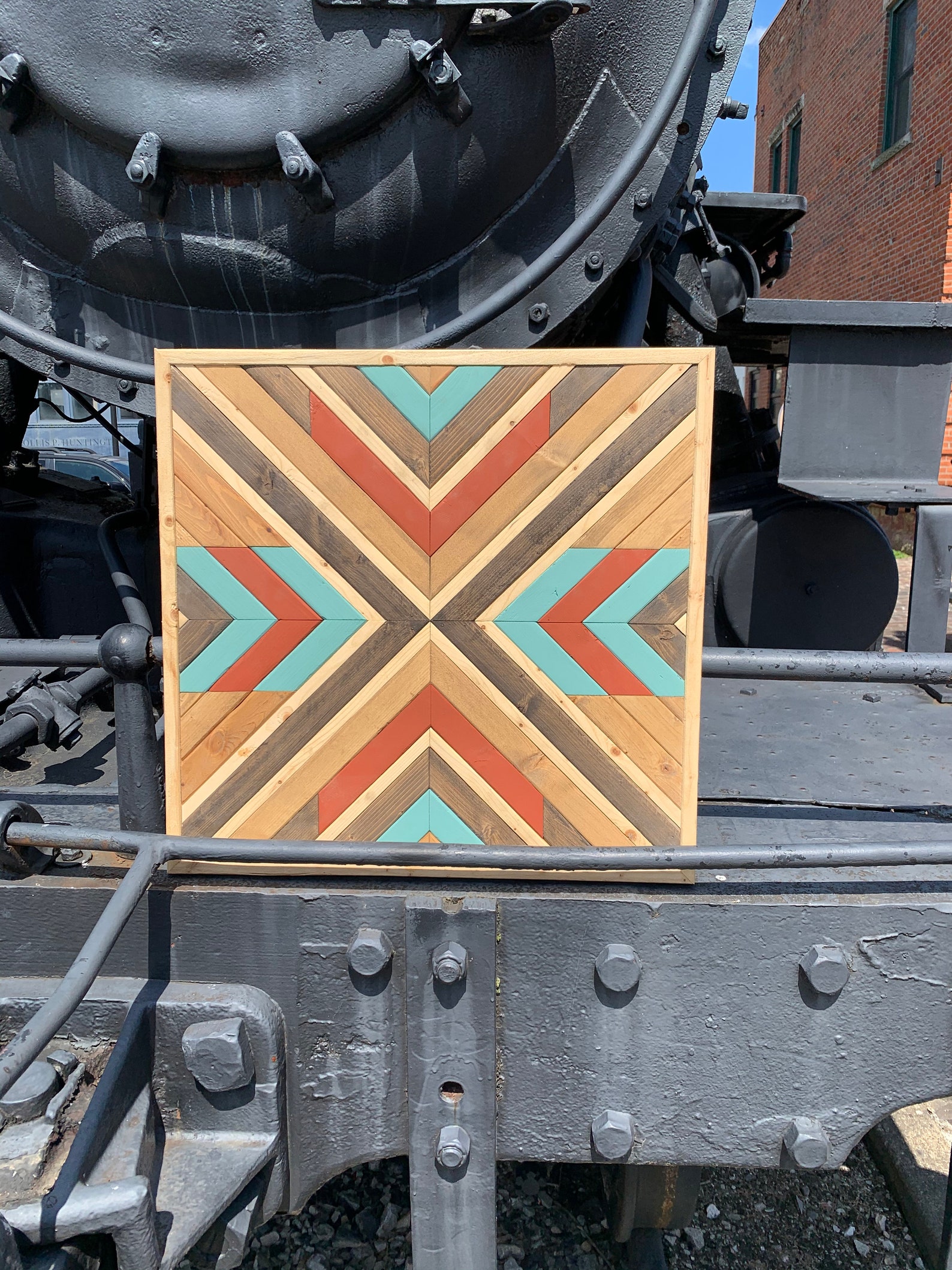 Geometric Wood Wall Art Native American Art Tribal Art Home | Etsy