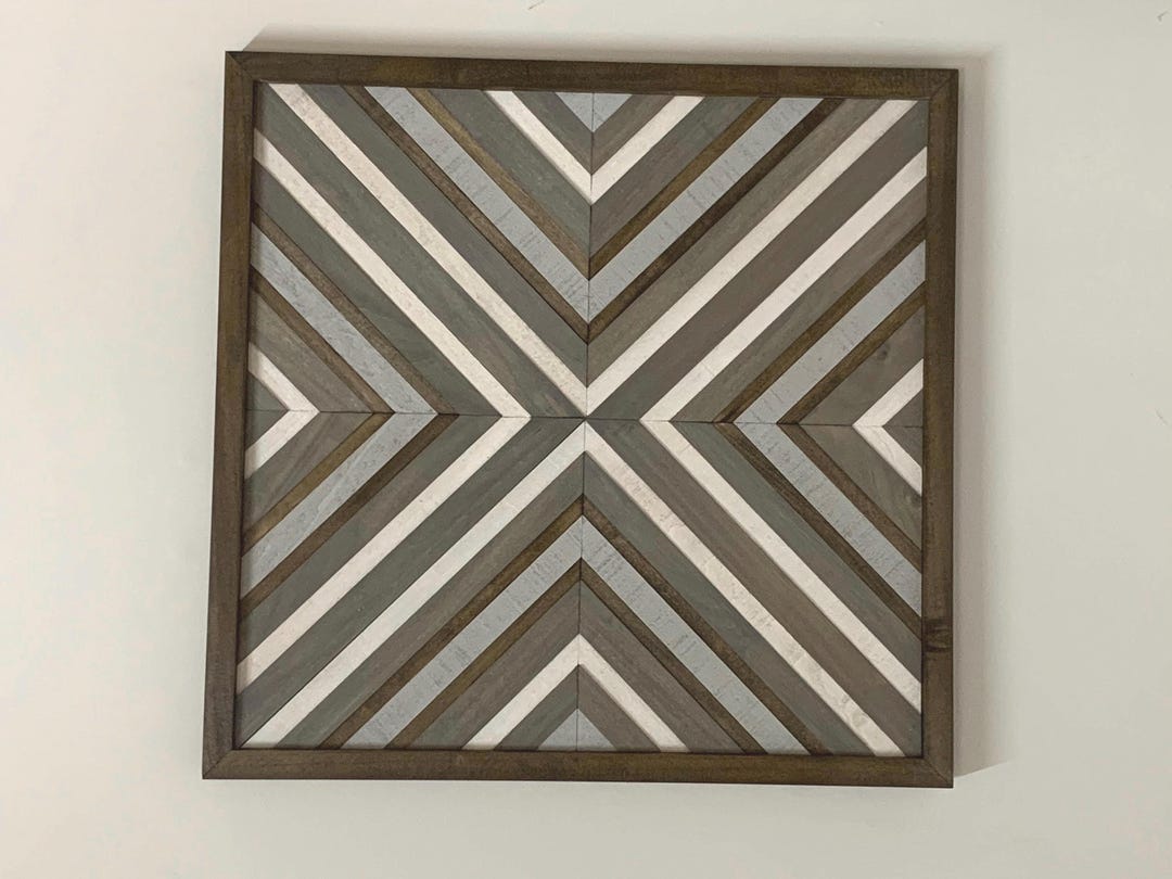Geometric Wood Wall Art, Wood Wall Art, Wood Wall Decor, Home Decor ...