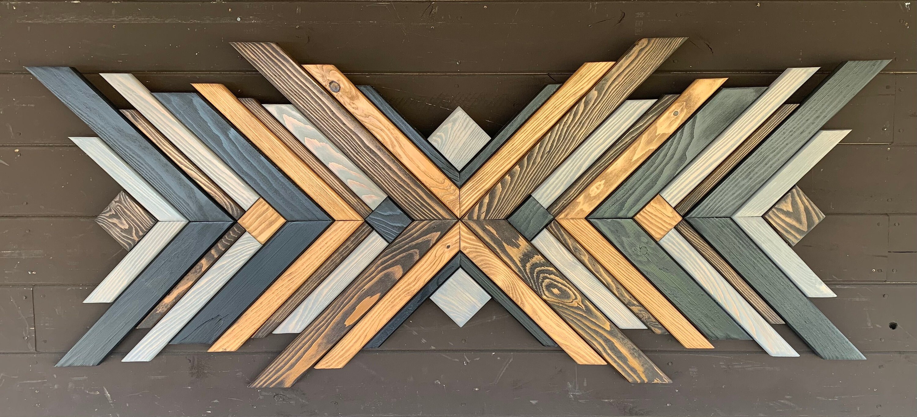 Geometric Wood Wall Art Wall Art Wood Wall Art Home Decor - Etsy