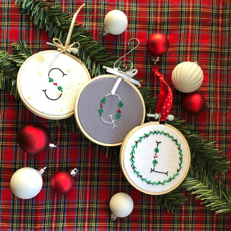 Mistletoe Alphabet | Embroidery Alphabet PDF | Rustic Pattern ...