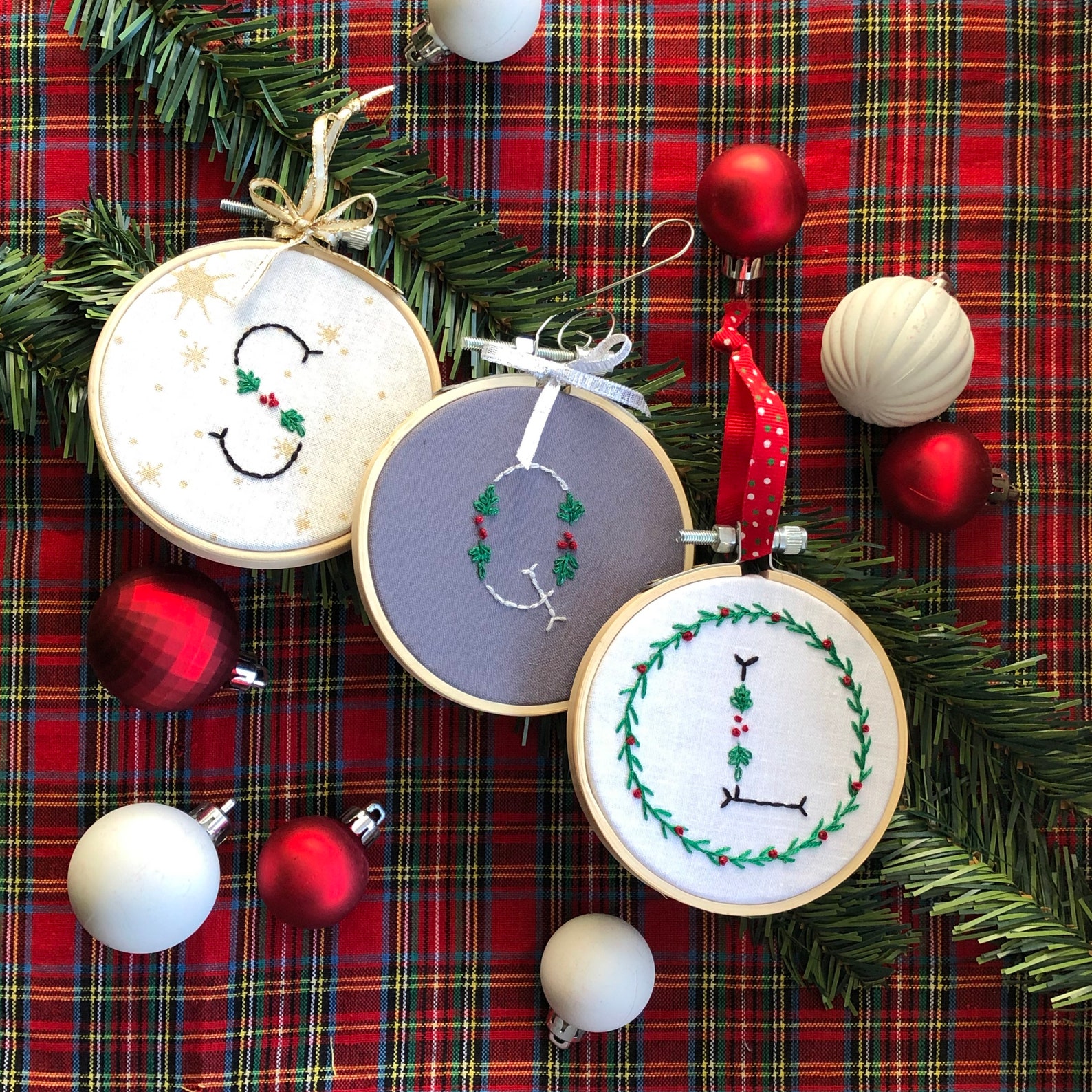 Mistletoe Alphabet | Embroidery Alphabet PDF | Rustic Pattern ...