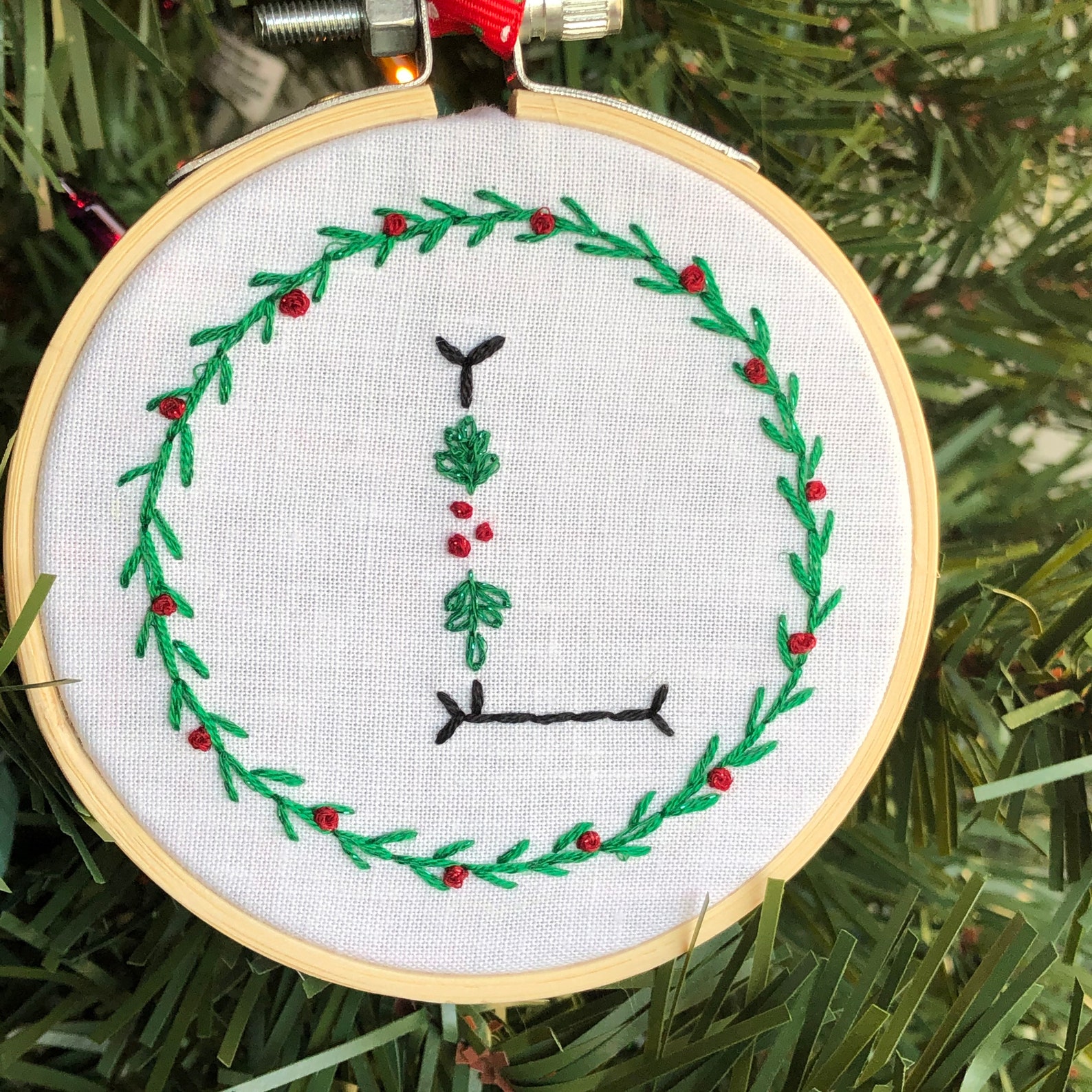 Mistletoe Alphabet | Embroidery Alphabet PDF | Rustic Pattern ...