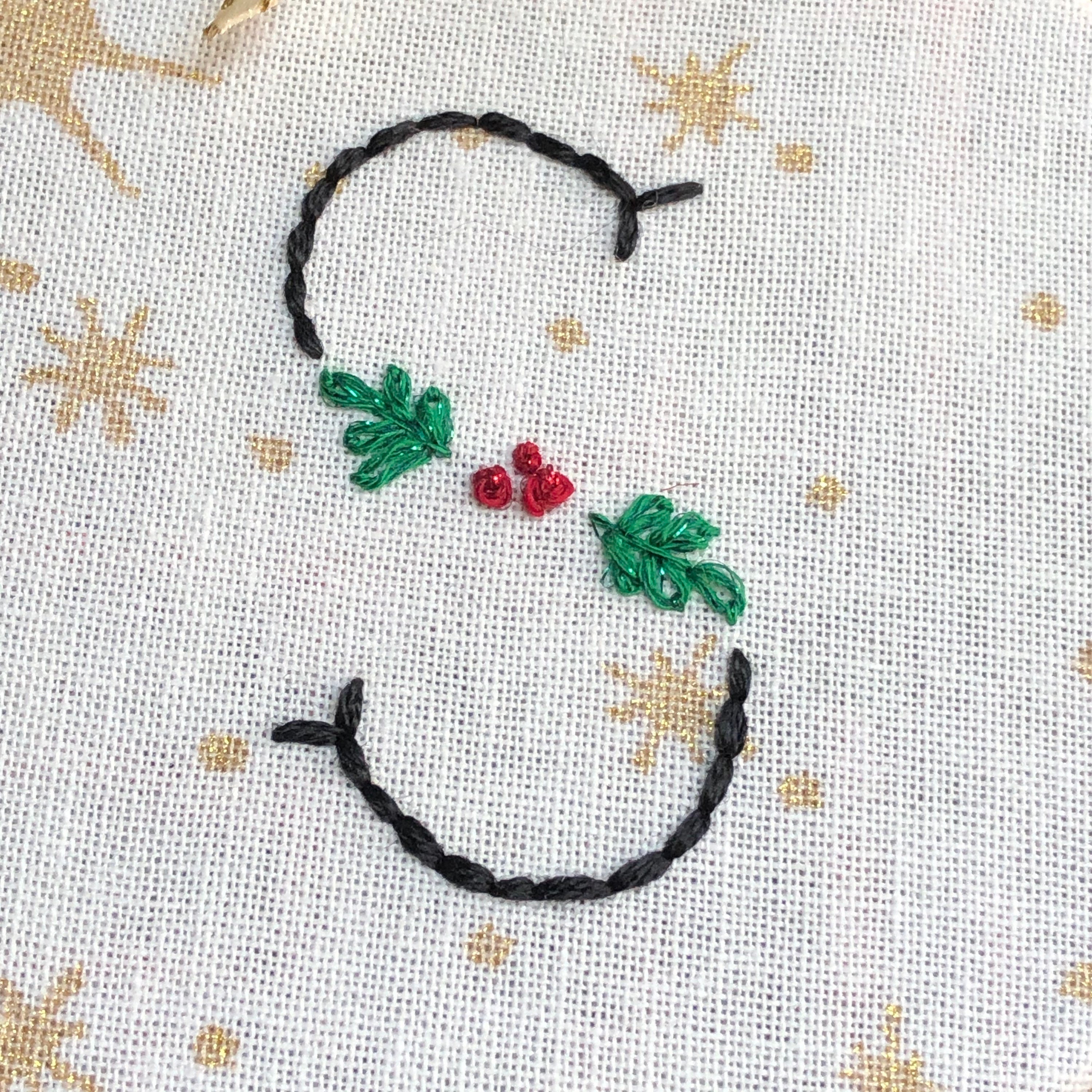 Mistletoe Alphabet Embroidery Alphabet PDF Rustic Pattern | Etsy