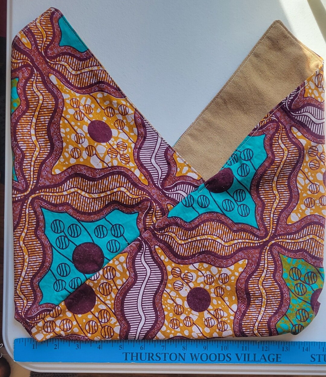 14.5 linen Lined Bento Bread Bag Aka Japanese Origami Bag. - Etsy