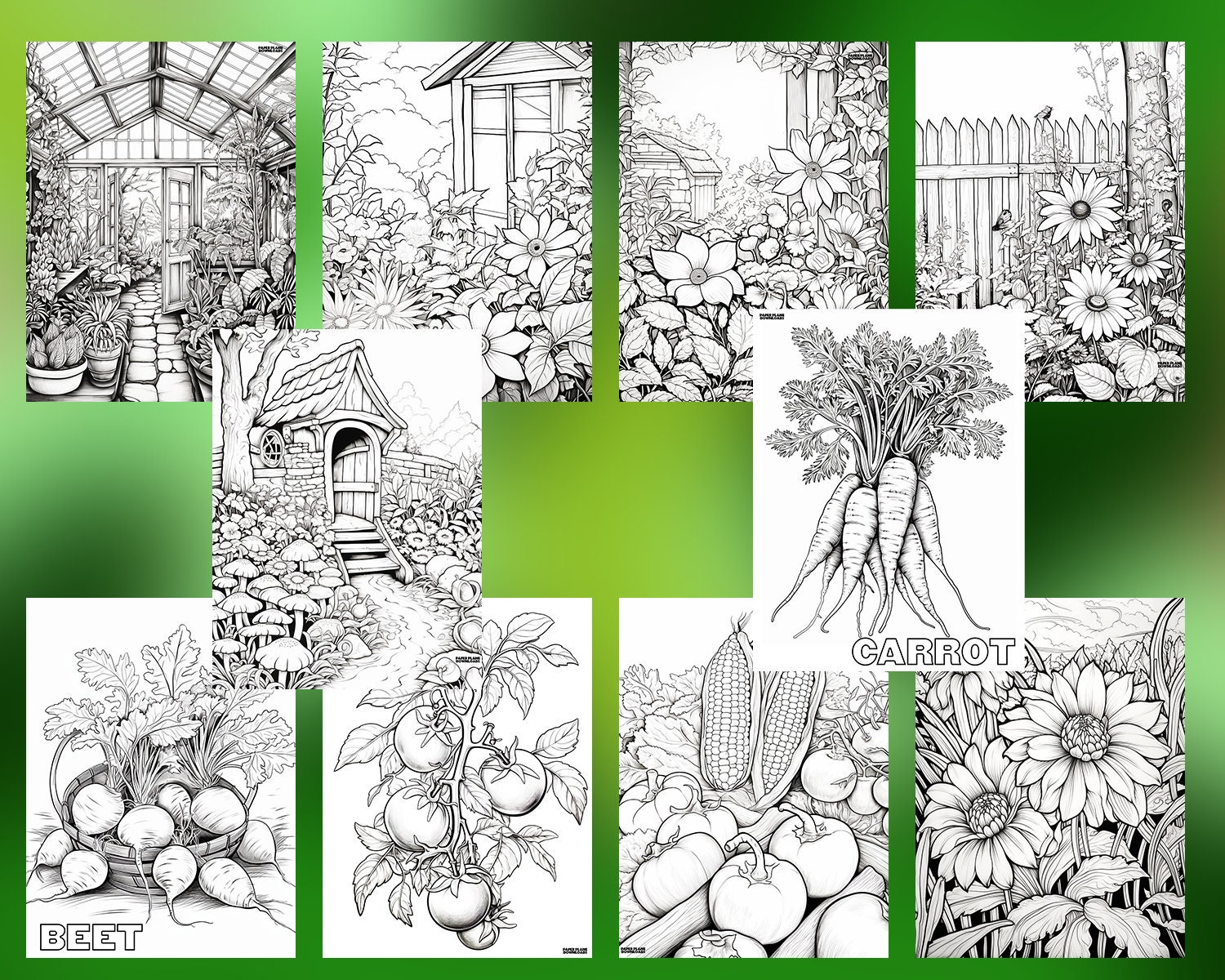 Printable Garden Coloring Sheets for Kids, Farm and Garden Coloring ...