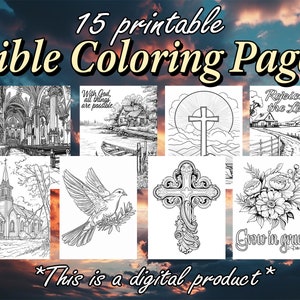Printable Bible Coloring Pages for Sunday School, Christian, Perfect ...