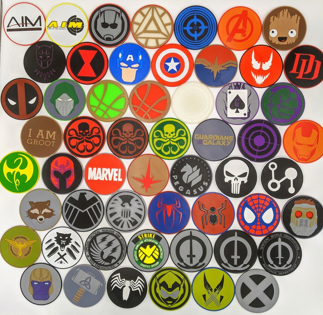 Marvel Themed Coasters - Etsy